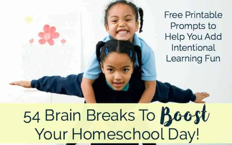 54 Brain Breaks To Boost Your Homeschool Day! - Rock Your Homeschool