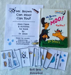 Free Printable Pack For Mr. Brown Can Moo! Can You?