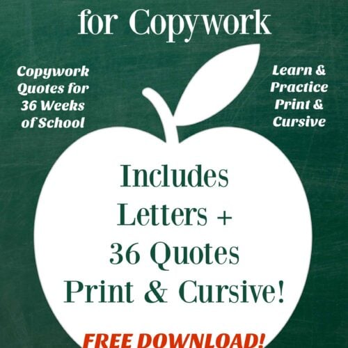 Copywork Pages of Inspirational February Quotes - Rock Your Homeschool