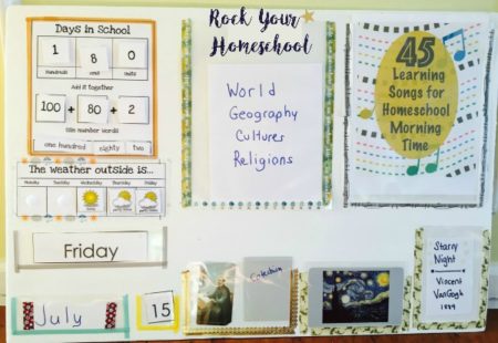 How To Effectively Use A Homeschool Morning Time Board - Rock Your ...