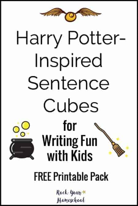 Free Harry Potter-Inspired Sentence Cubes for Writing Fun - Rock Your ...