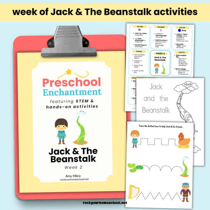 Jack And The Beanstalk Craft For Easy Fairy Tale Fun- Rock Your Homeschool