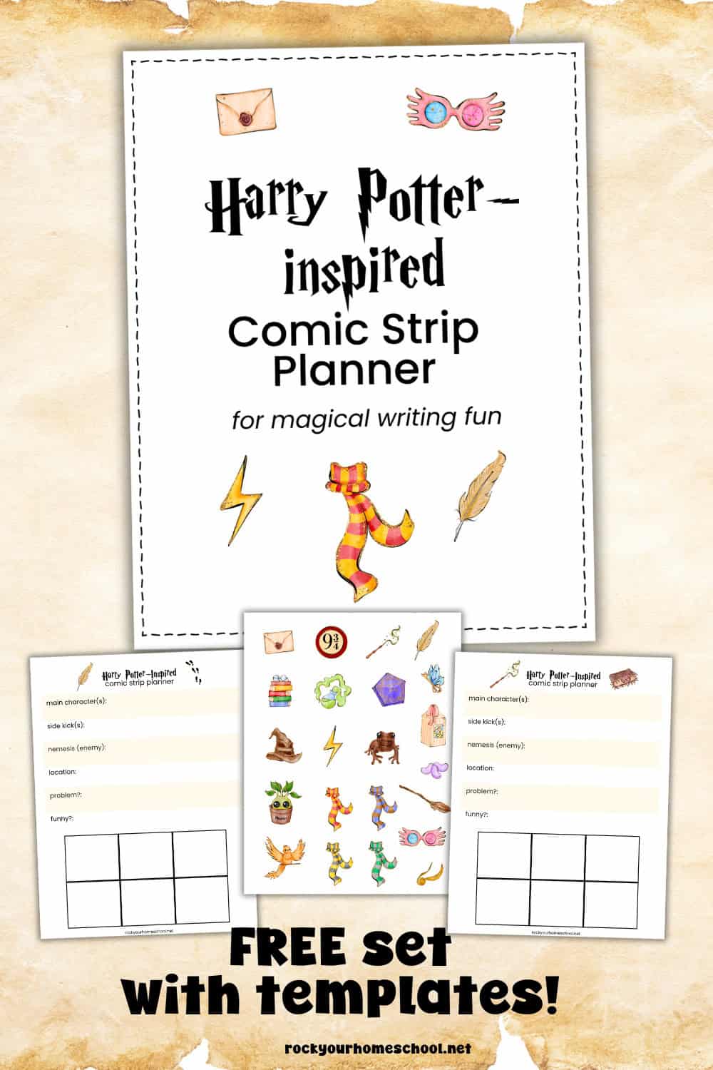 Harry Potter-Inspired Comic Strips for Art and Writing Fun (Free ...