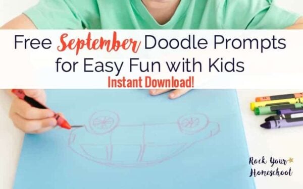 Free September Doodle Prompts for Easy Fun with Kids - Rock Your Homeschool