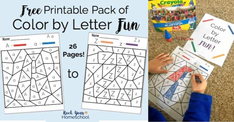 Color by Letter Fun with These 26 Free Printable Worksheets