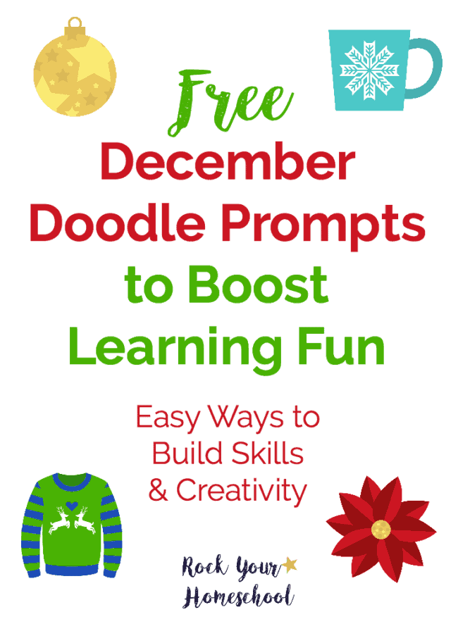 Free December Doodle Prompts to Boost Learning Fun - Rock Your Homeschool