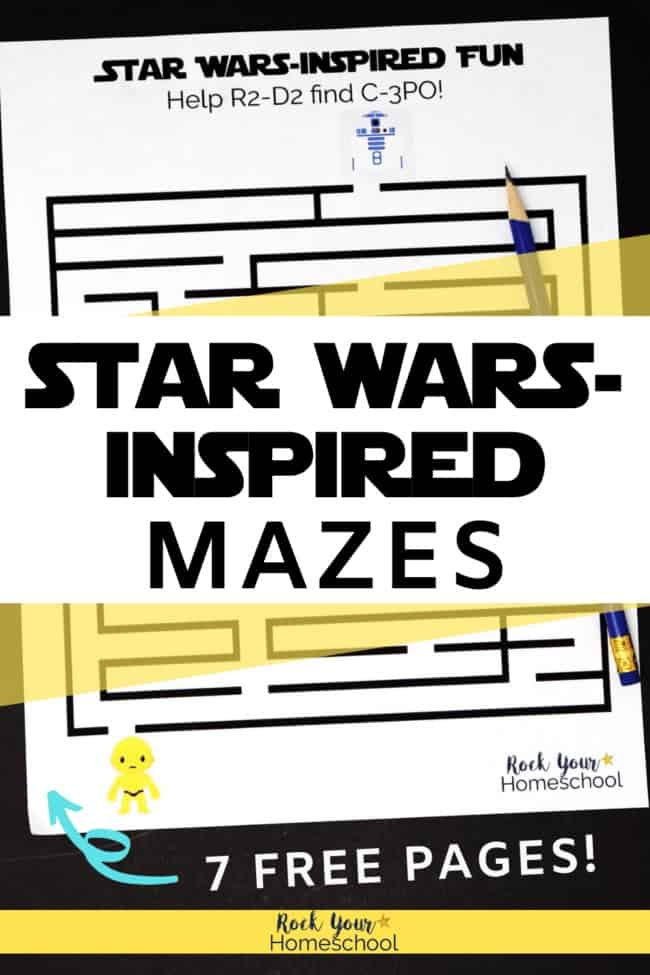 Star Wars-Inspired Mazes for Stellar Fun Activities (7 Free)