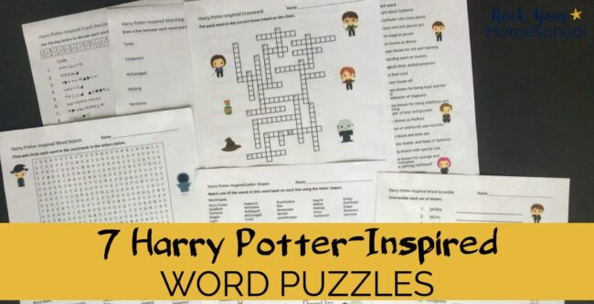 Harry Potter-Inspired Word Puzzles for Learning Fun Activities - Rock ...