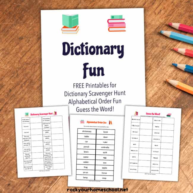 Dictionary Fun Activities that Kids Will Love (Free Printable Pack ...