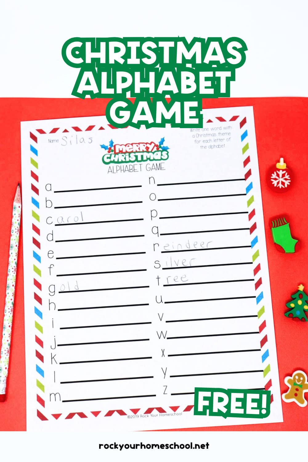Christmas Alphabet Game for Easy Holiday Fun (Free Printable)
