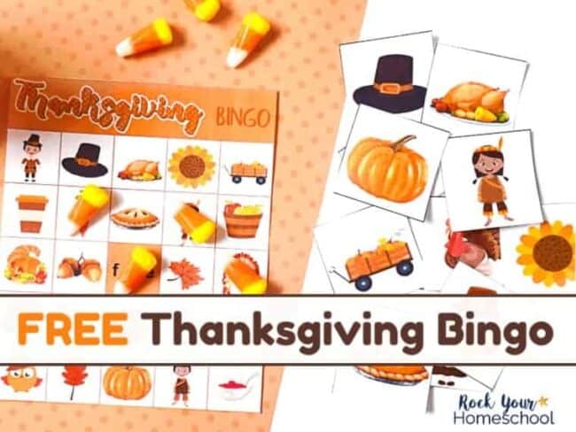 Free Thanksgiving Bingo Game for Special Holiday Fun - Rock Your Homeschool