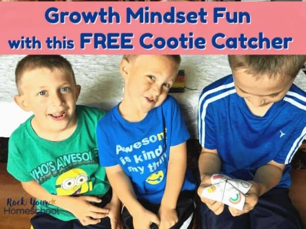 Growth Mindset Fun with 2 Free Printable Cootie Catchers