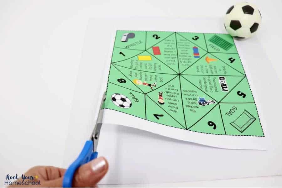 Free Soccer Cootie Catcher for Easy Fun with Kids - Rock Your Homeschool