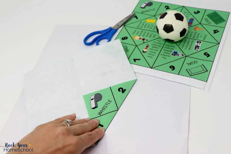 Free Soccer Cootie Catcher for Easy Fun with Kids