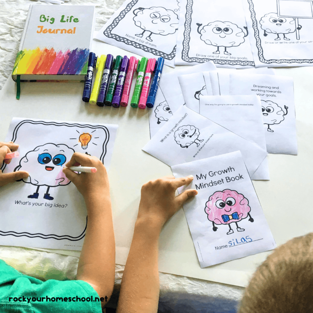 Growth Mindset Coloring Activities Kids Will Love (Free Set) - Rock ...