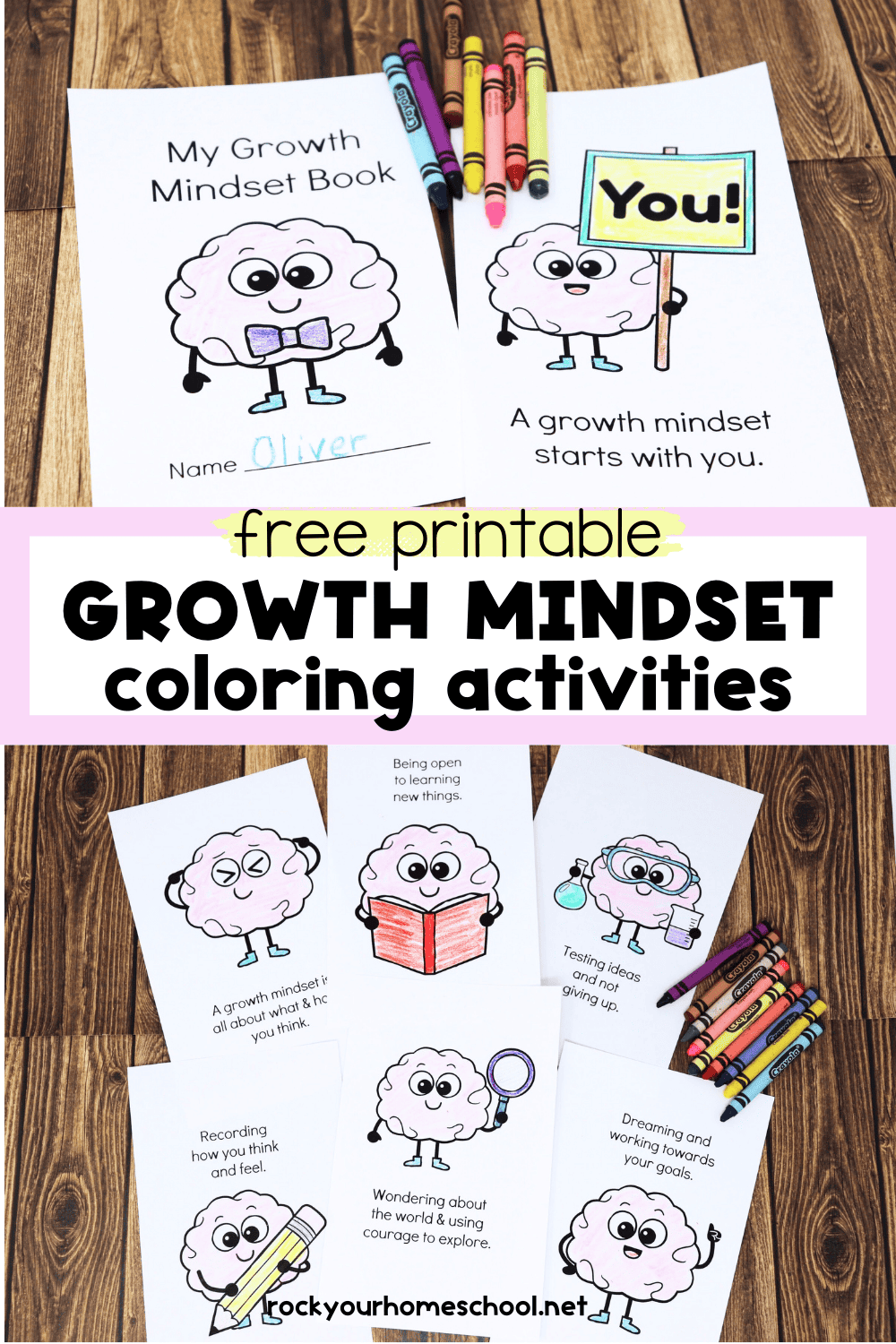 Growth Mindset Coloring Activities Kids Will Love (Free Set) - Rock ...