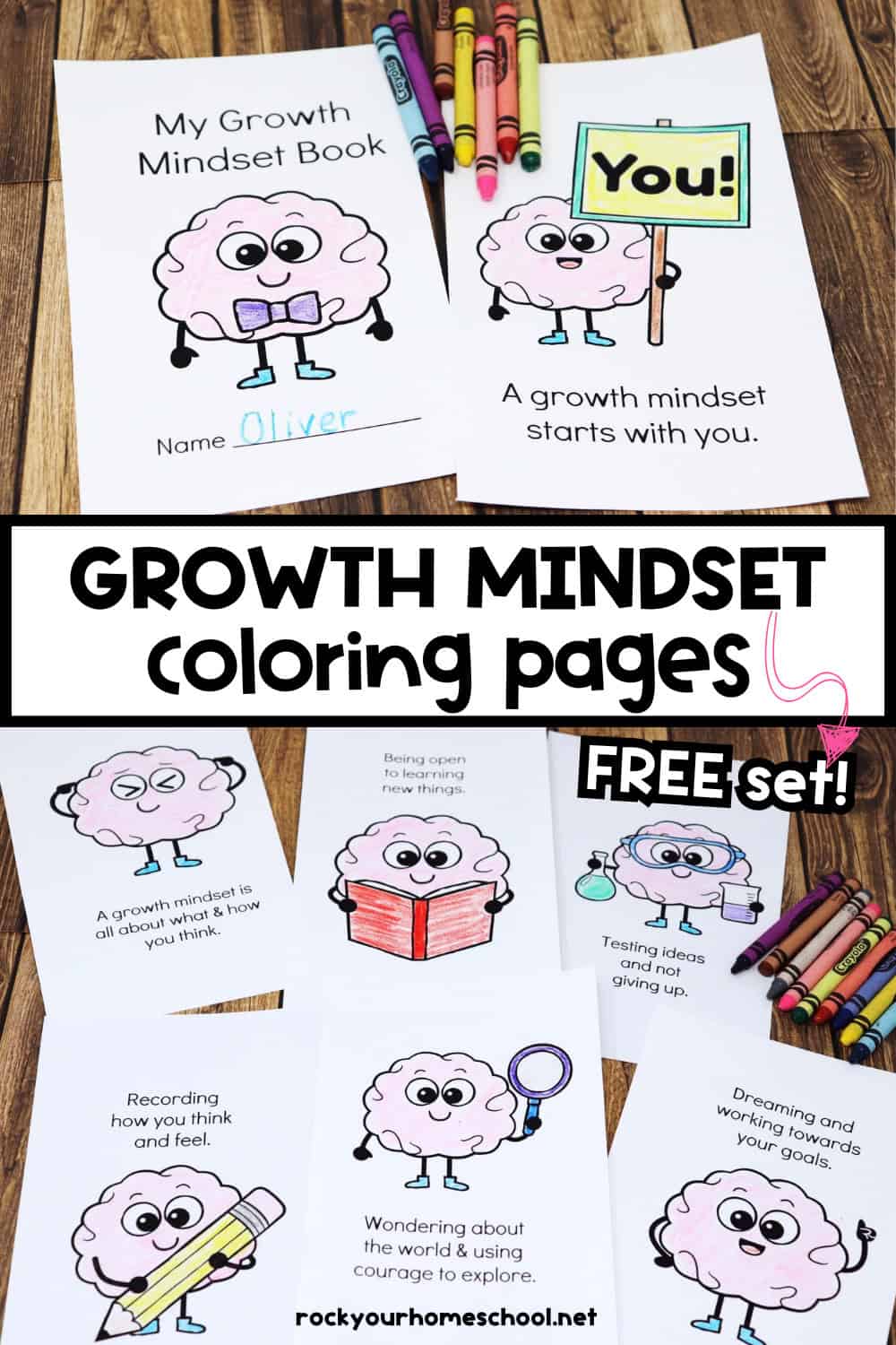 Growth Mindset Coloring Activities Kids Will Love (Free Set) - Rock ...