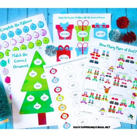 Christmas Math Activities for Holiday Learning Fun (Free)- Rock Your ...