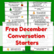 Free December Conversation Starters for Fun Chats with Kids - Rock Your ...