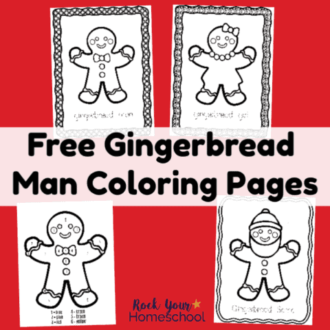 Gingerbread Man Coloring Pages - Rock Your Homeschool