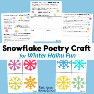 Snowflake Poetry Craft for Winter Haiku Fun with Kids - Rock Your ...