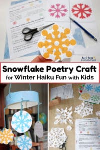 Snowflake Poetry Craft for Winter Haiku Fun with Kids - Rock Your ...