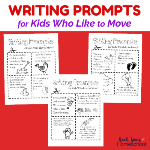 Writing Prompts for Kids Who Like to Move - Rock Your Homeschool