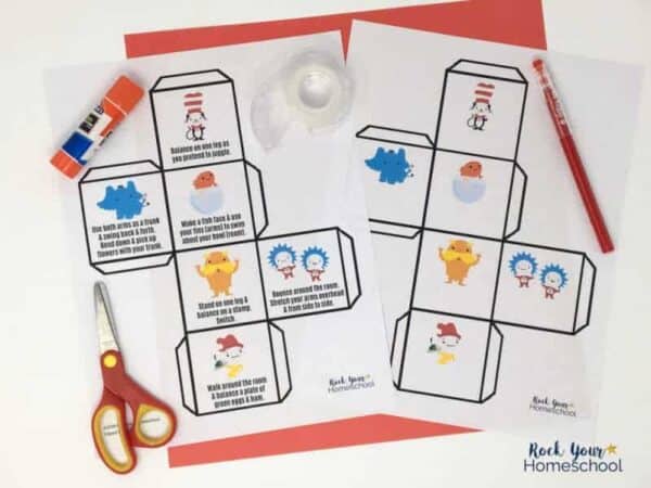 Dr. Seuss-Inspired Activity Cube for Easy Fun with Kids (Free) - Rock ...