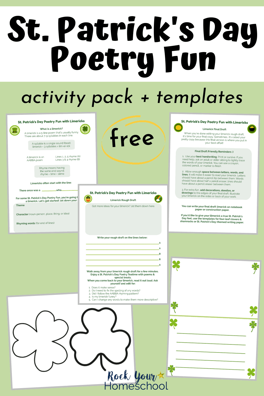 St. Patrick's Day Poetry Fun Kids Will Love (Free Pack)