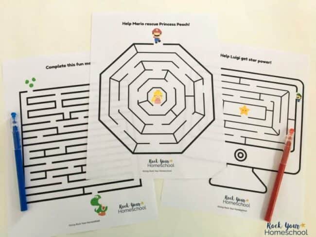 Super Mario Printables with Fun Activities for Kids (11 Free) - Rock ...