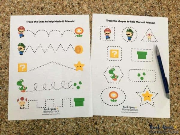 Super Mario Printables with Fun Activities for Kids (11 Free) - Rock ...