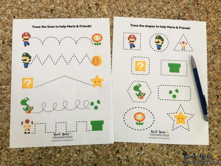 Super Mario Printables with Fun Activities for Kids (11 Free) - Rock ...