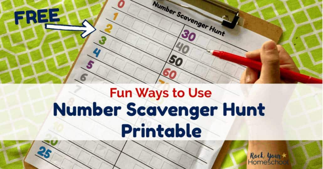 Fun Ways to Use This Free Number Scavenger Hunt Printable - Rock Your ...