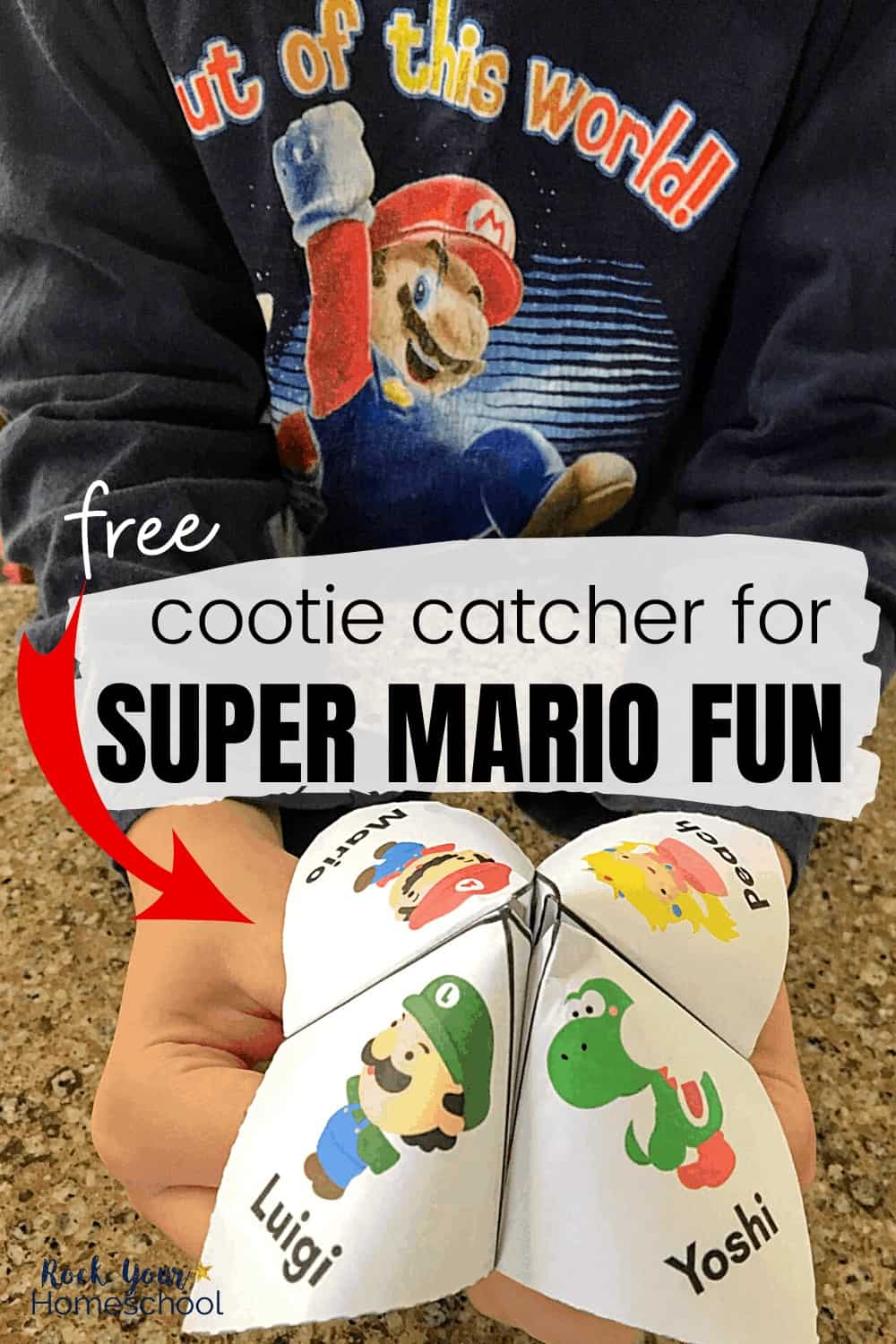 Super Mario Fun: How To Enjoy With This Cootie Catcher (Free) - Rock ...