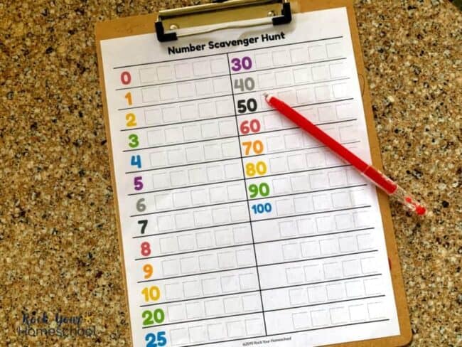 Fun Ways to Use This Free Number Scavenger Hunt Printable - Rock Your ...