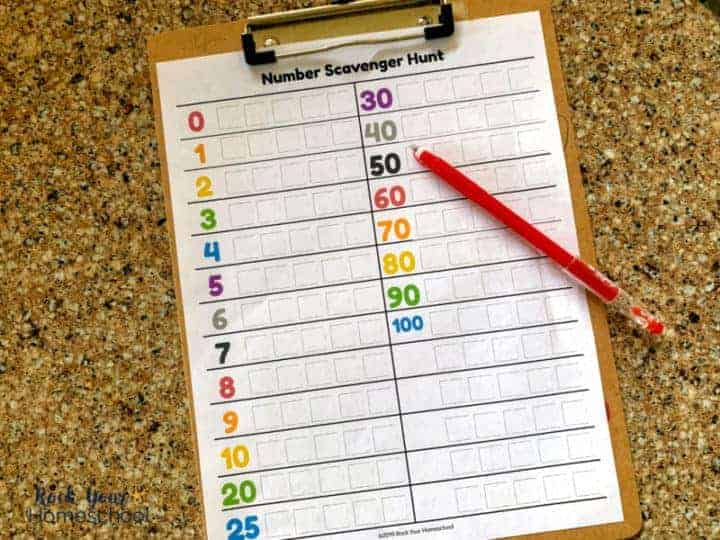 Fun Ways to Use This Free Number Scavenger Hunt Printable - Rock Your ...
