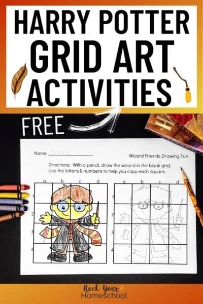 Free Harry Potter-Inspired Grid Art Activities for Amazing Fun - Rock ...