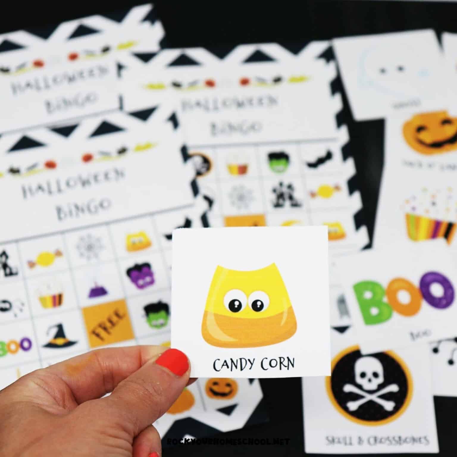 Free Halloween Bingo Game for Kids (Print and Play)- Rock Your Homeschool