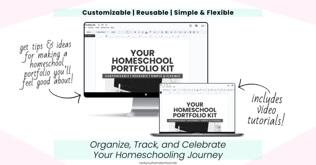 Homeschool Portfolio Help: How to Make It Stress-Free & Easy - Rock ...