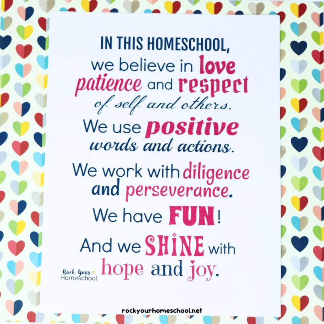 Free Printable Homeschool Poster to Inspire & Motivate - Rock Your ...