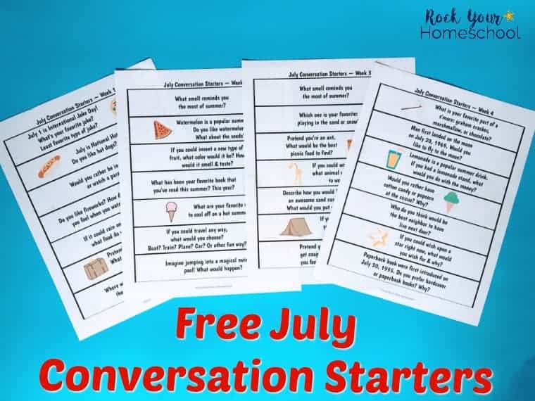 Conversation Starters - Rock Your Homeschool