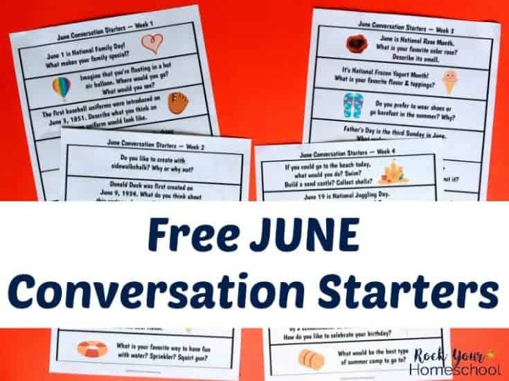 Conversation Starters - Rock Your Homeschool