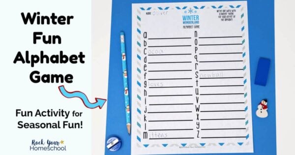 Winter Alphabet Game: How to Play for Fun with Kids (Free) - Rock Your ...