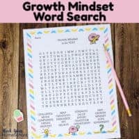 Growth Mindset Word Search with Fun Ideas for Using (Free) - Rock Your ...