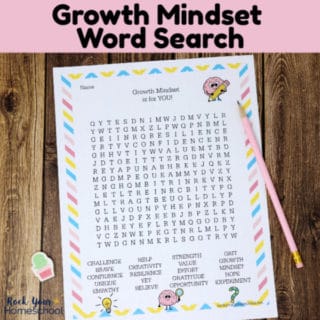 Growth Mindset Word Search with Fun Ideas for Using (Free) - Rock Your ...