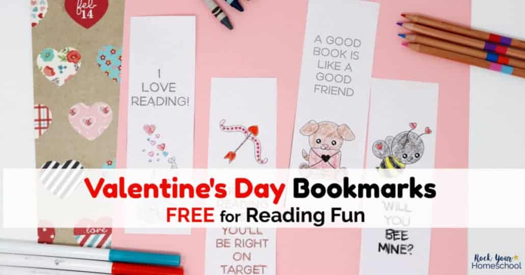 Free Valentine Printable Bookmarks for Kids