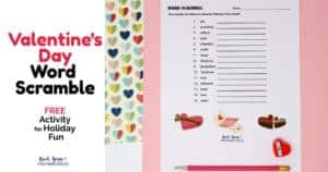 Valentine's Day Word Scramble for a Fun Holiday Activity (Free) - Rock ...
