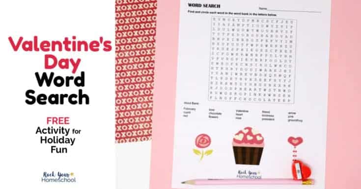 Valentine's Day Word Search for Simple Holiday Fun (Free) - Rock Your ...