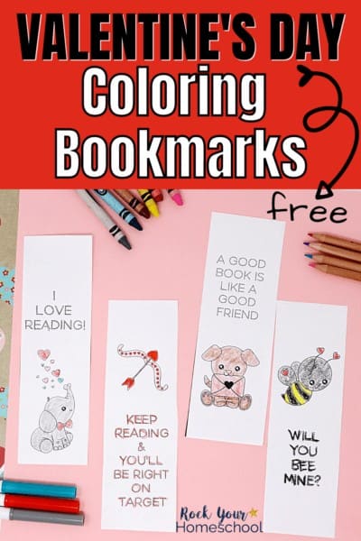 Valentine's Day Bookmarks for Reading Fun (Free)