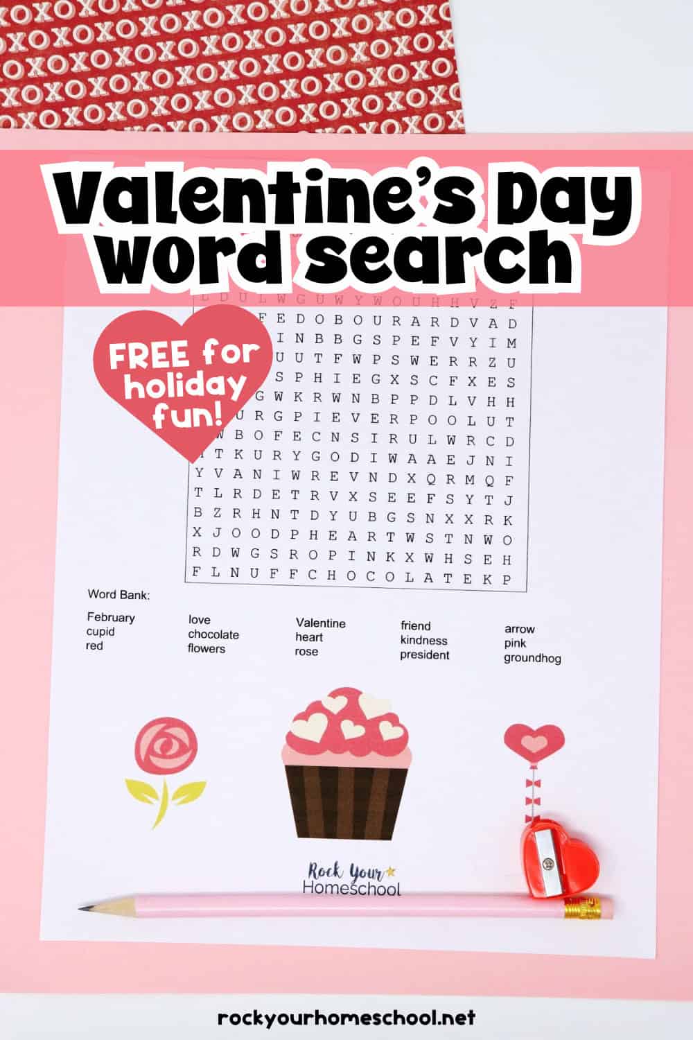 Valentine's Day Word Search for Simple Holiday Fun (Free) - Rock Your ...